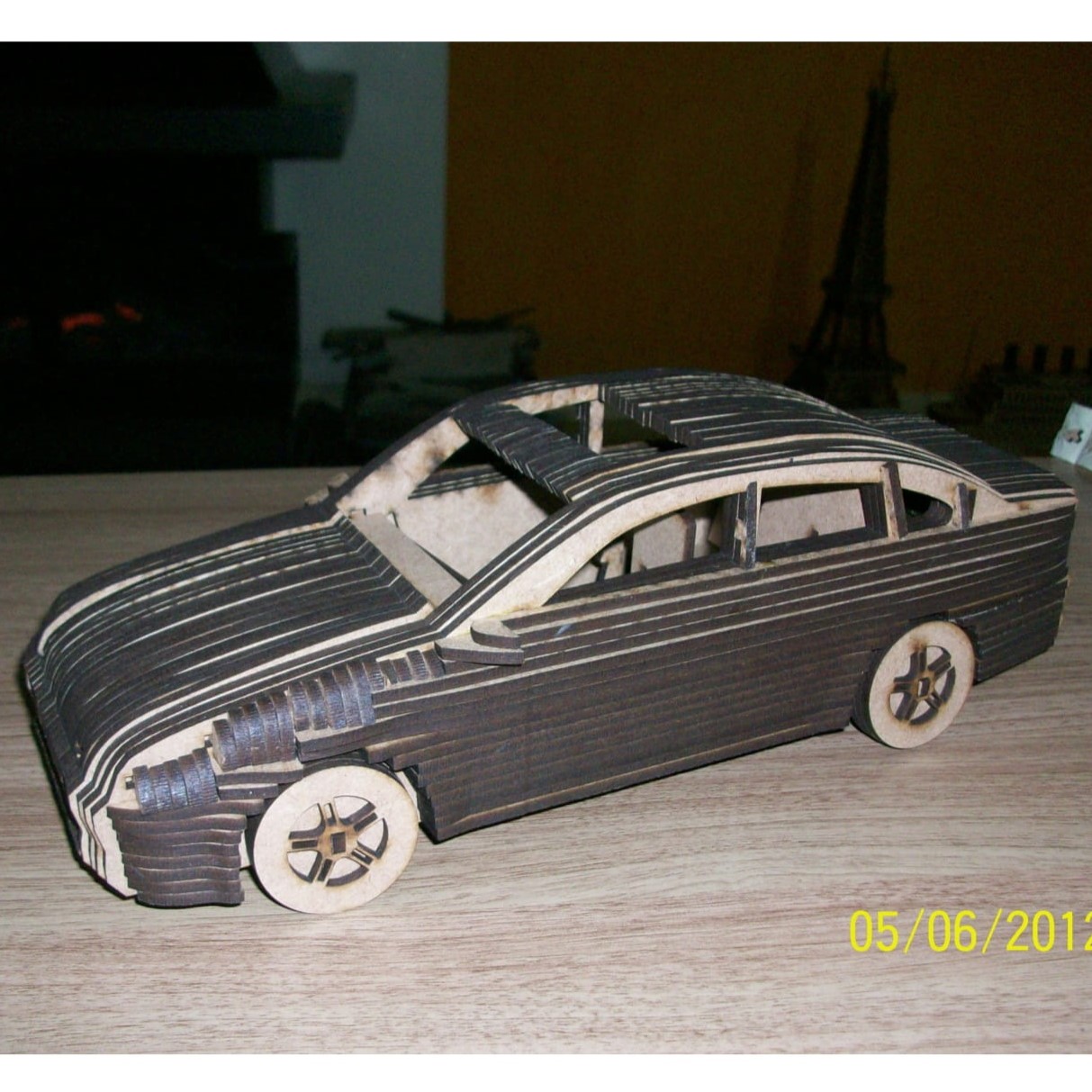 Laser Cut Opel Vectra Car Layered 3D Puzzle 3mm DXF File Free Download ...