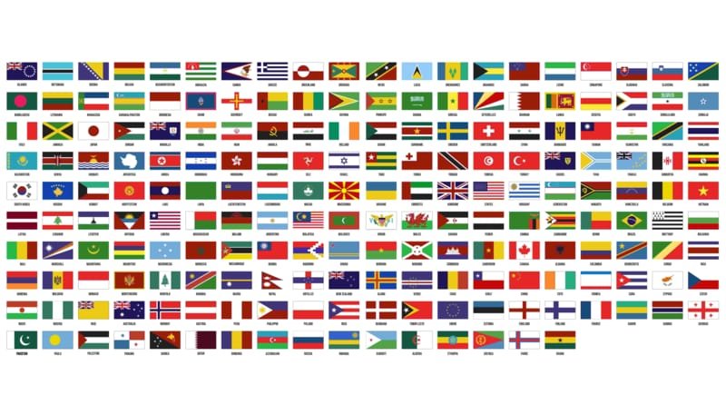 Laser Cut All Country Flags With Names Free Vector Download - 3axis.co