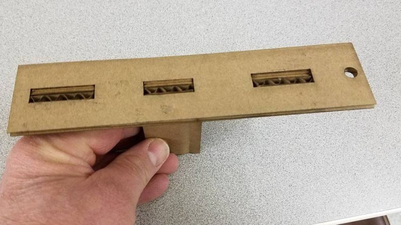 Laser Cut Launcher for Cardboard Jet v6 Free Vector Download - 3axis.co