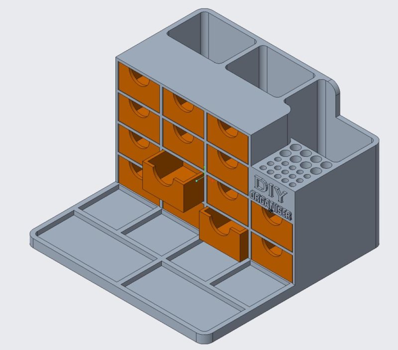 DIY Organiser V2 3D Printer Model Download Free STL File - 3axis.co
