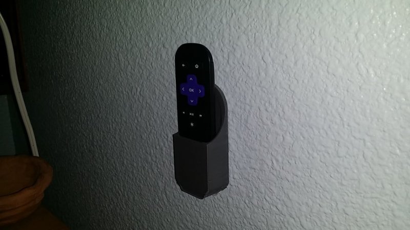 Roku Remote Wall Hanger 3D Printer Model Download Free STL File - 3axis.co