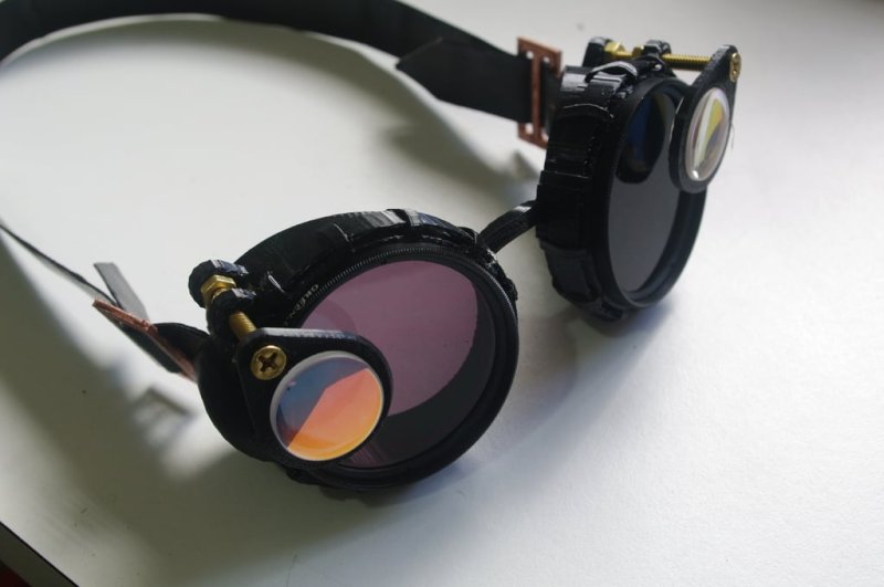 Steampunk Goggles Using 52mm Photographic Filters 3D Printer Model ...