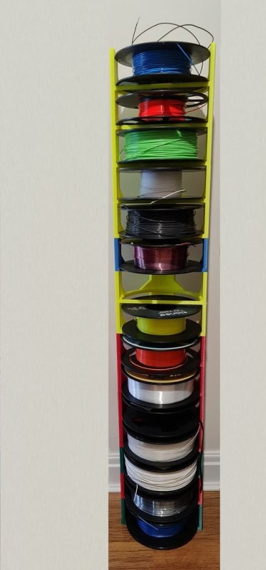 Stackable Filament Spool Shelf 3D Printer Model Download Free STL File ...