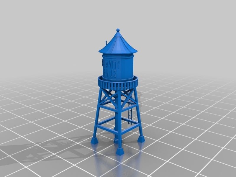 Gravity Falls: Water Tower 3D Printer Model Download Free STL File ...