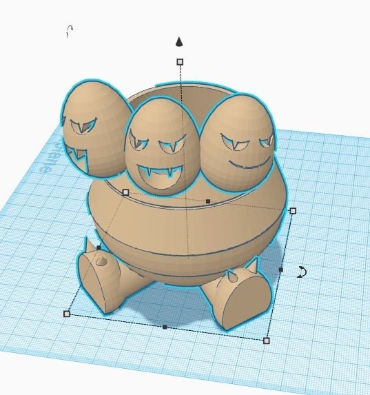 Exeggutor 3D Printer Model Download Free STL File - 3axis.co