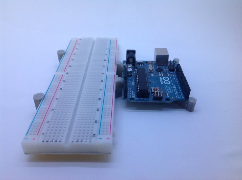 Arduino Uno + Big Breadboard Holder 3D Printer Model Download Free STL ...