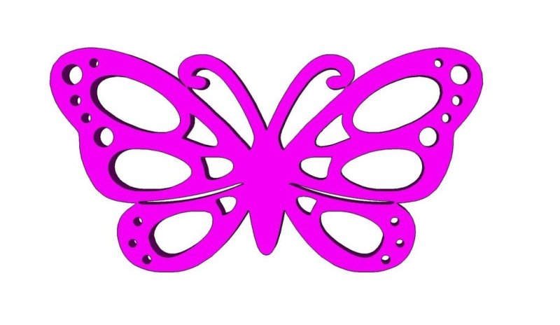 Butterfly # 66 3D Printer Model Download Free STL File - 3axis.co