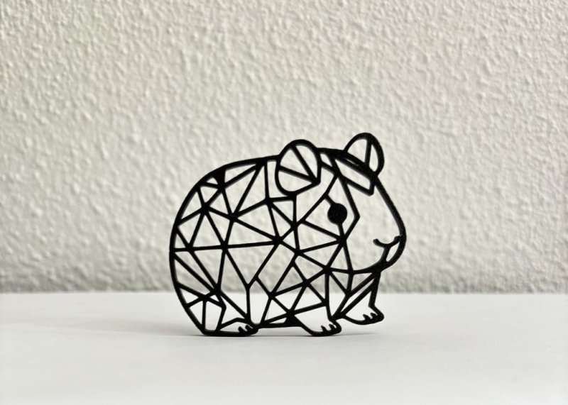 Geometric Guinea Pig 3D Printer Model Download Free STL File - 3axis.co