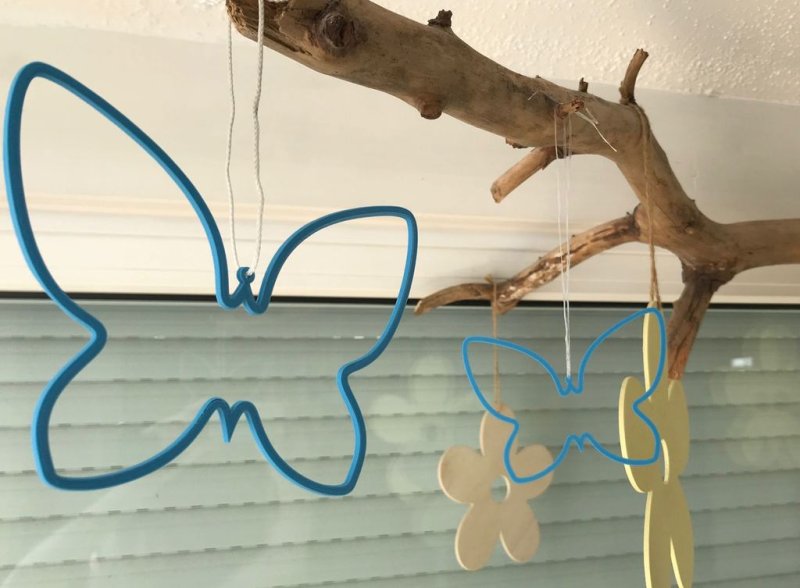 Butterfly Tag 3D Printer Model Download Free STL File - 3axis.co