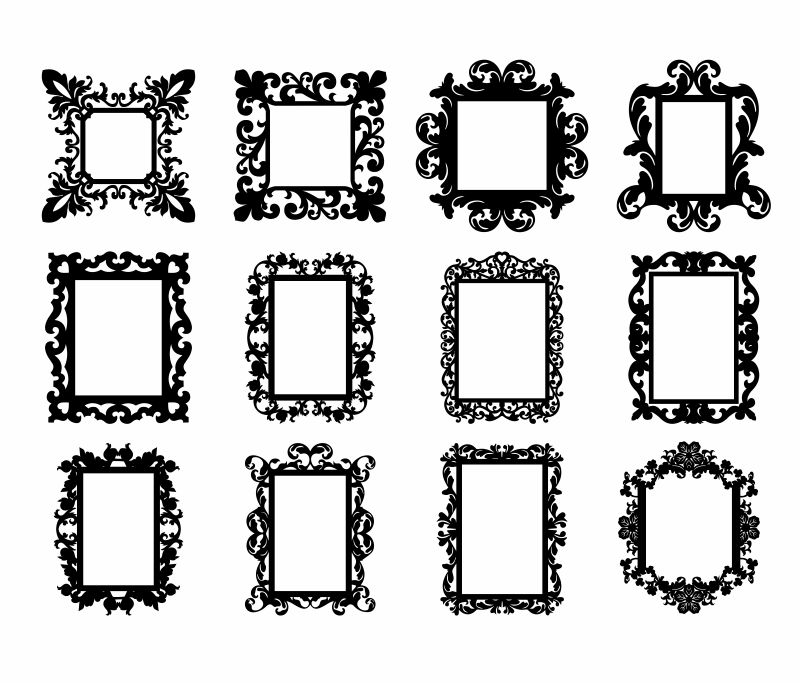 Square Rectangle Frames Free Vector cdr Download - 3axis.co