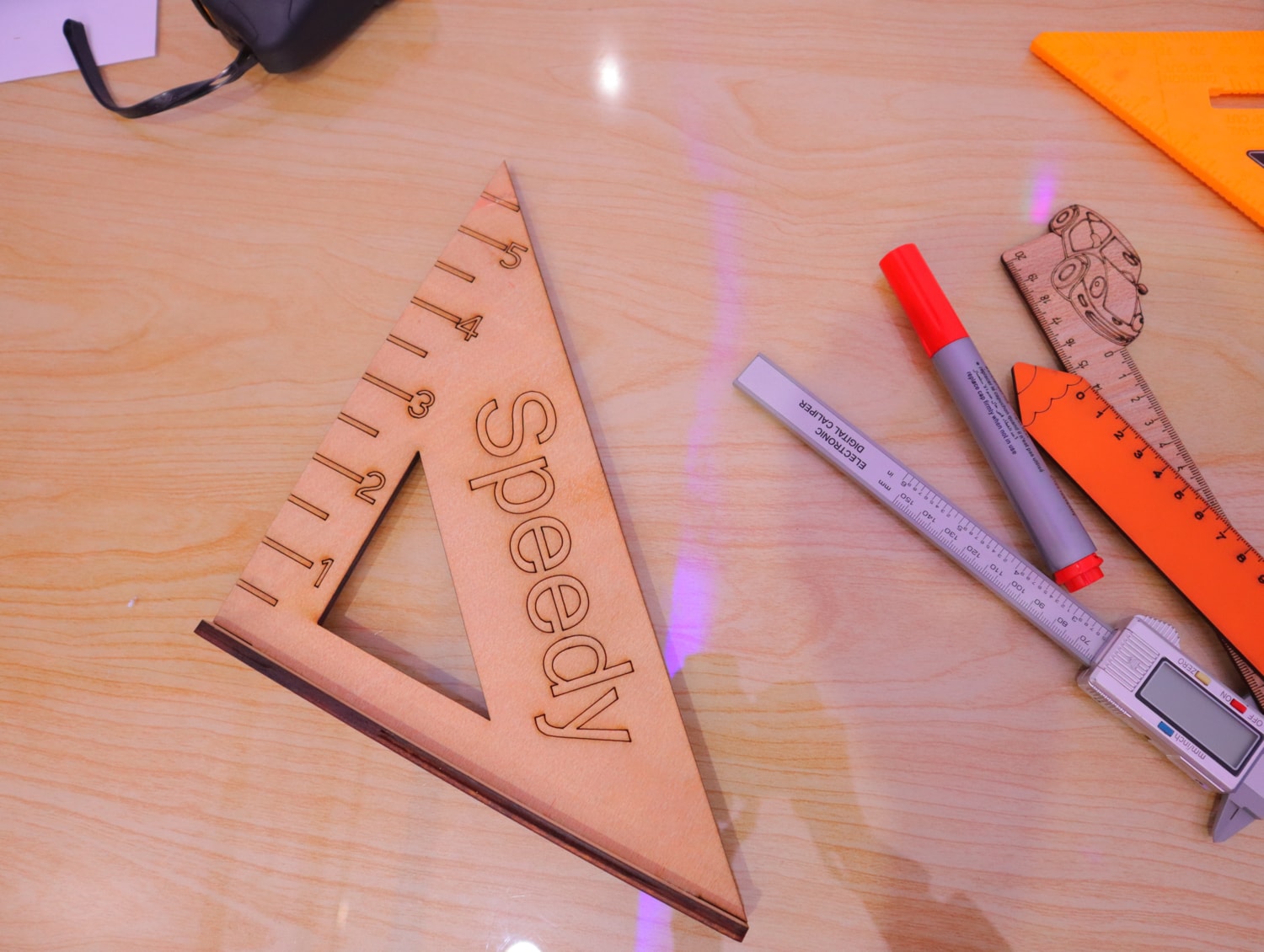 Laser Cut Speed Square 6mm SVG DXF CDR AI PDF Free Download - 3axis.co