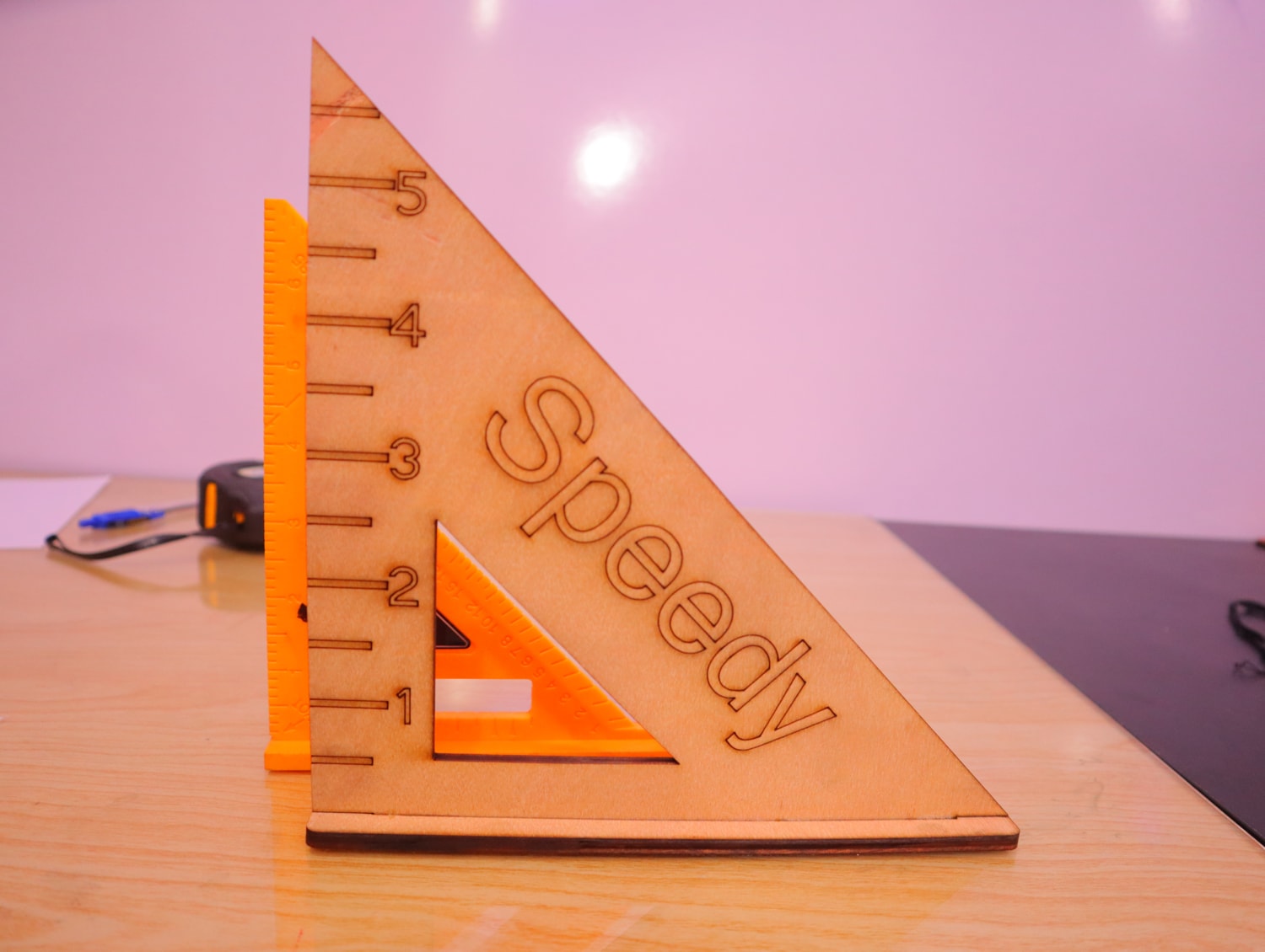 Laser Cut Speed Square 6mm SVG DXF CDR AI PDF Free Download - 3axis.co