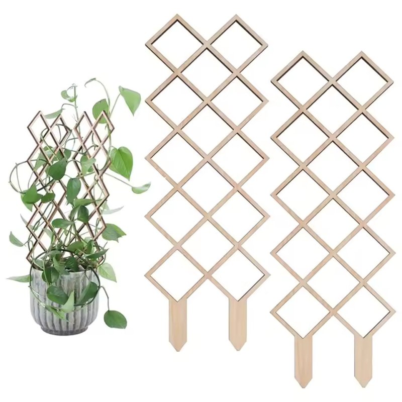 Laser Cut Indoor Plant Trellis Grid Wood Climbing Plants Vine Branch ...