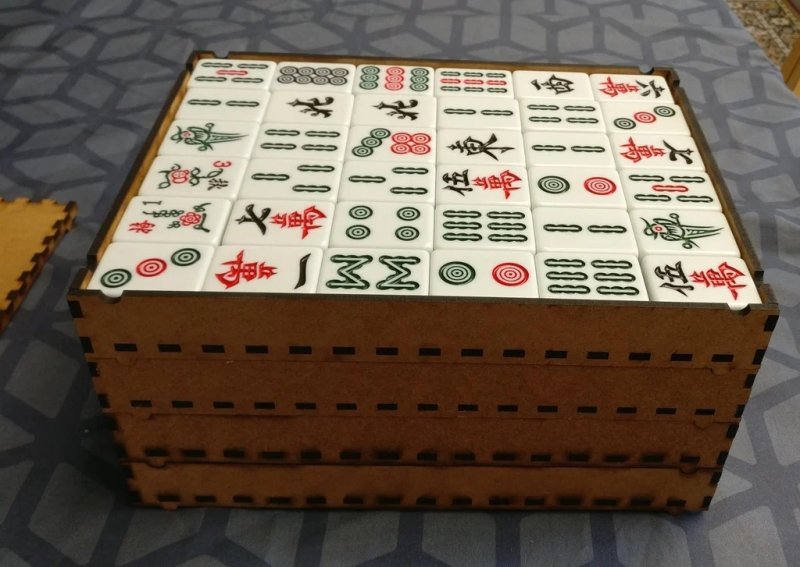 Laser Cut Mahjong Case SVG File Free Download - 3axis.co