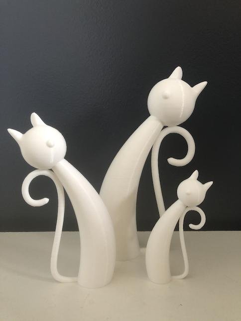 Decorative Cat 3D Printer Model Download Free STL File - 3axis.co