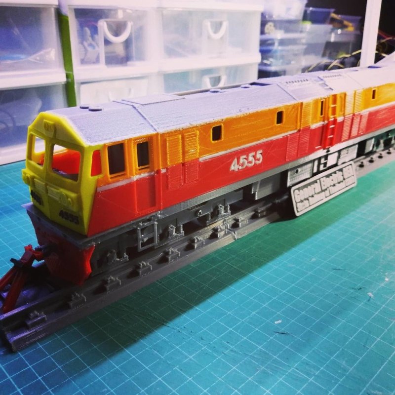 O-Scale General Electric GEA Locomotive (State Railway Of Thailand) 3D ...