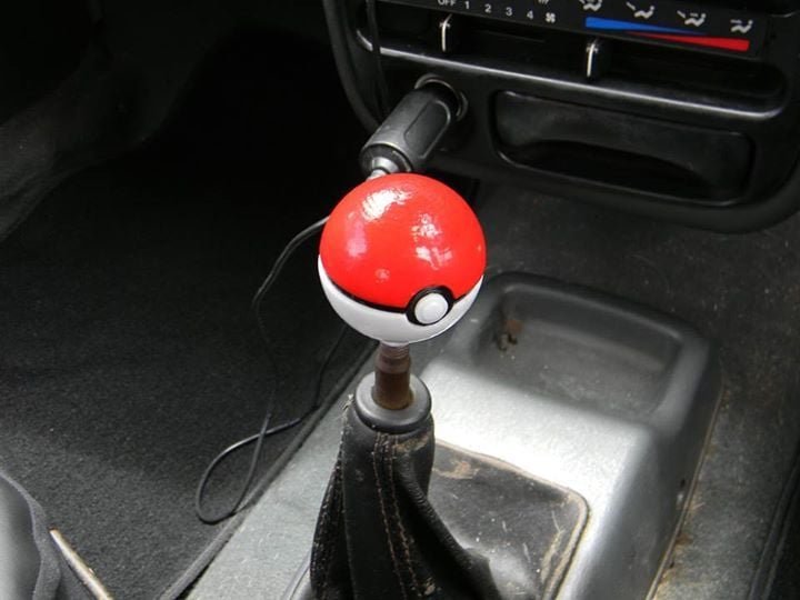 Pokemon Pokeball Gear Shifter Knob 3D Printer Model Download Free STL ...