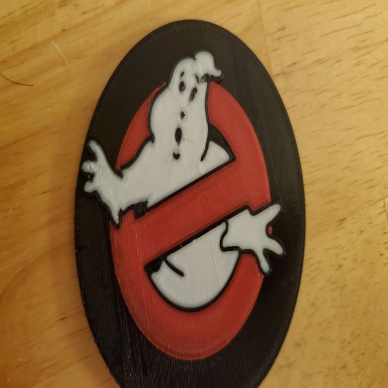 Ghost Busters Logo 3D Printer Model Download Free STL File - 3axis.co