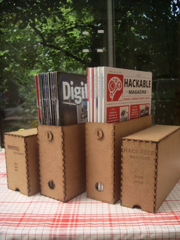 Laser Cut Boxes for Magazines Free Vector Download - 3axis.co