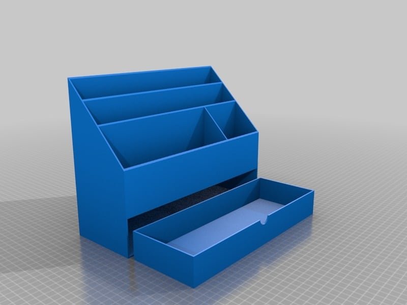 Desk Organizer With Drawer And Pen, Pencil, Scissor, And Marker Holder ...