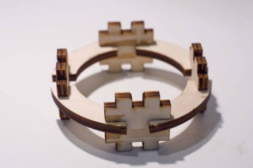 Laser Cut Press-Fit Construction Kit DXF File Free Download - 3axis.co