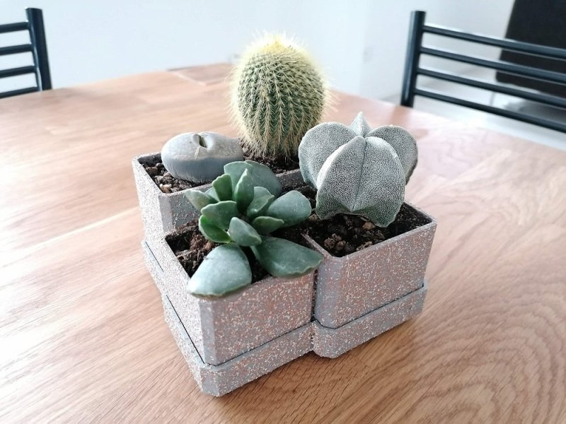 Multilevel Modern Pot 3D Printer Model Download Free STL File - 3axis.co