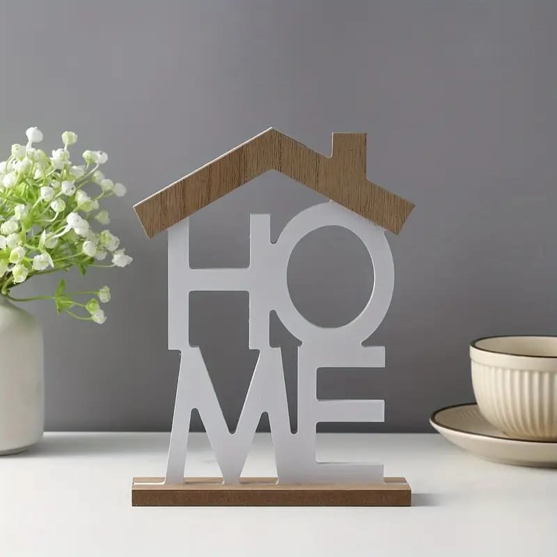 Laser Cut Home Letter House Shaped Decor Free Vector Download - 3axis.co