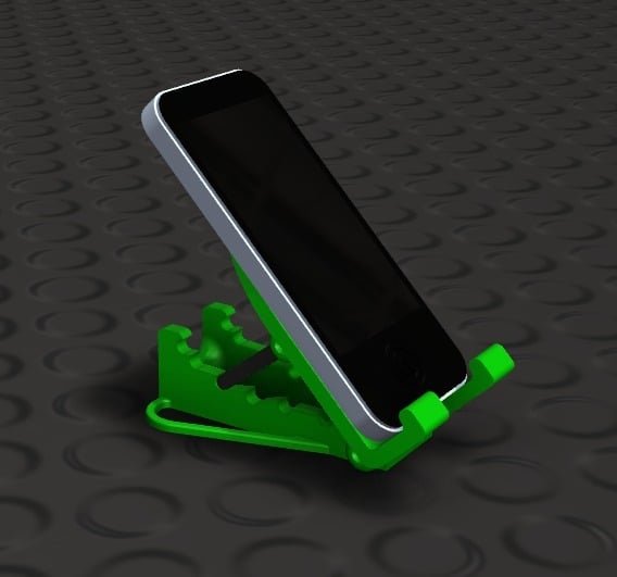 Adjustable IPhone Stand 3D Printer Model Download Free STL File - 3axis.co