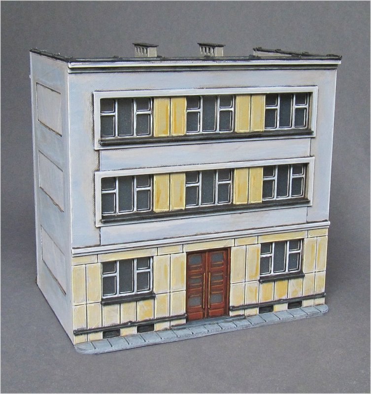 Modernist Town House 6 3D Printer Model Download Free STL File - 3axis.co