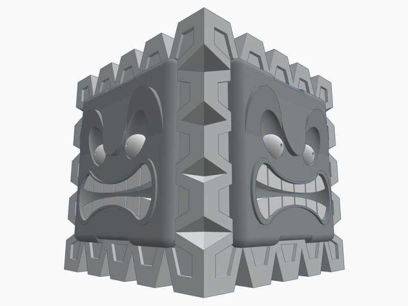 Thwomp Container (Super Mario) 3D Printer Model Download Free STL File ...