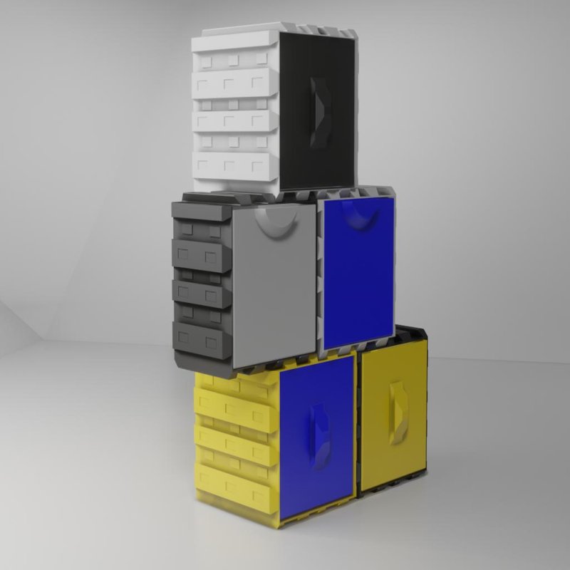 Another Stackable Drawer Boxes 3D Printer Model Download Free STL File ...