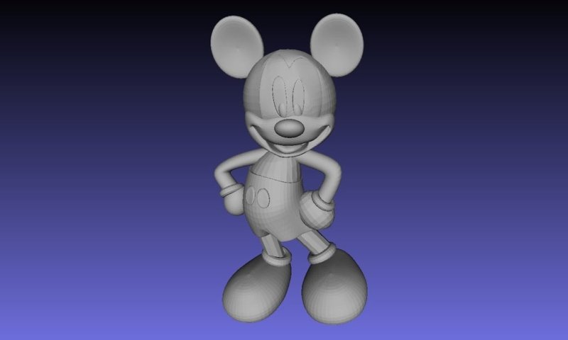 Mickey 3D Printer Model Download Free STL File - 3axis.co
