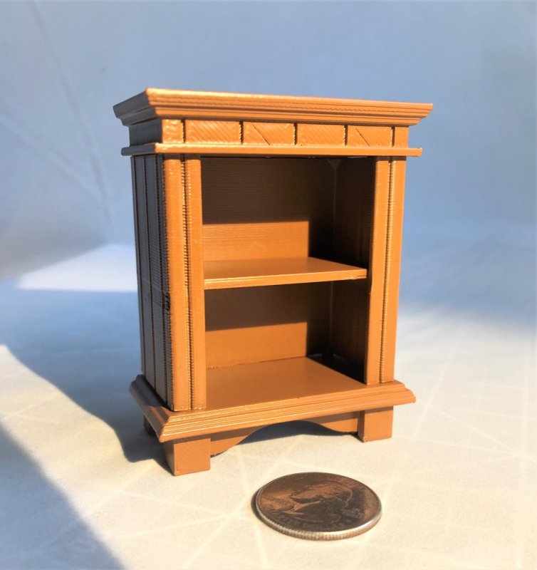 Mini Bookshelf (3″ Tall) 3D Printer Model Download Free STL File - 3axis.co