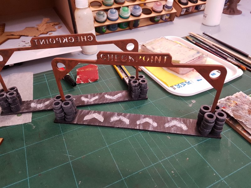 Laser Cut Gaslands Checkpoint Gate SVG File Free Download - 3axis.co