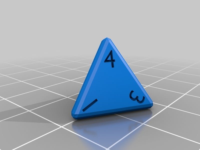 Dice Set (d4, D6, D8, D10, D12, D20) 3D Printer Model Download Free STL ...