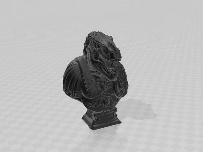 Hail Lizard King! 3D Printer Model Download Free STL File - 3axis.co
