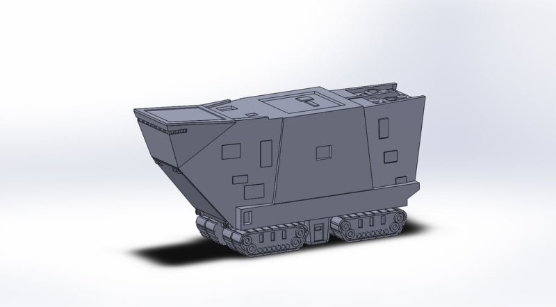 Star Wars X-wing: Jawa Sandcrawler 3D Printer Model Download Free STL ...