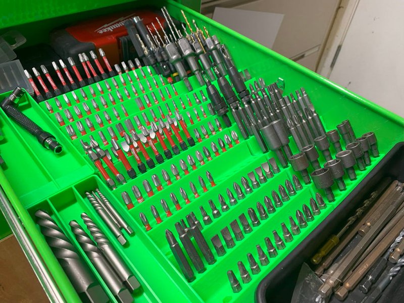 Hex Bit Organizer – Angled 3D Printer Model Download Free STL File ...