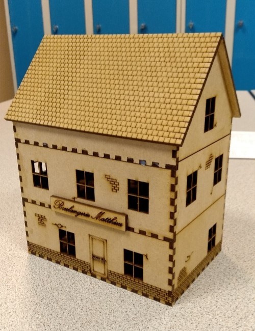 Laser Cut Textured Building 3D Puzzle SVG File Free Download - 3axis.co