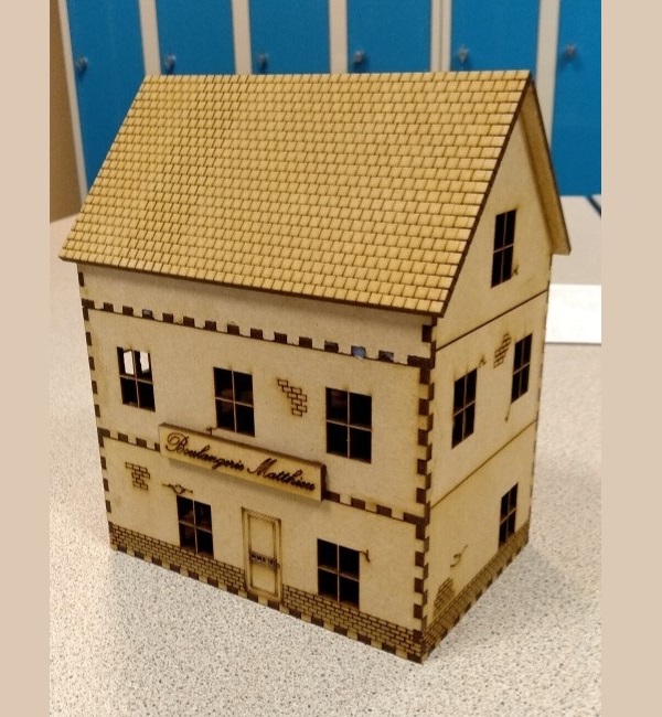Laser Cut Textured Building 3D Puzzle SVG File Free Download - 3axis.co