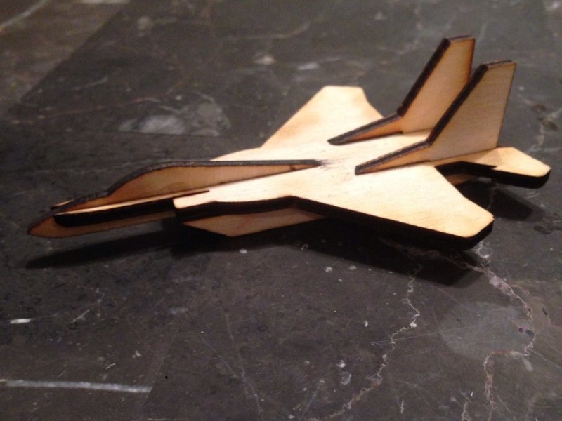 Laser Cut Mini F15 DXF File Free Download - 3axis.co