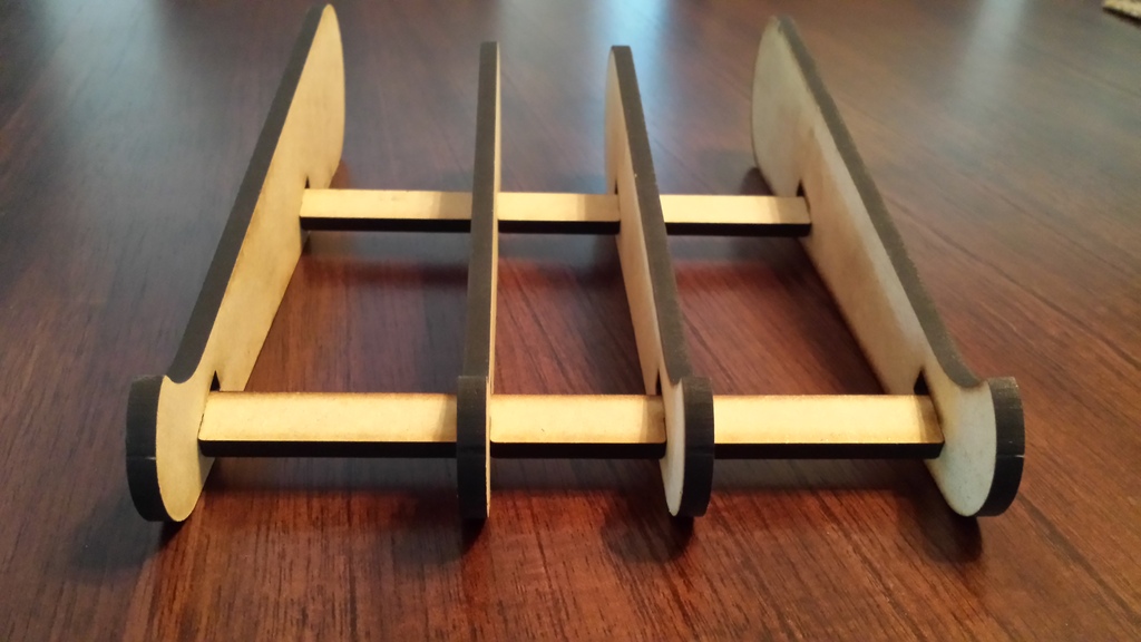 Laser Cut Wood Laptop Stand SVG File Free Download - 3axis.co