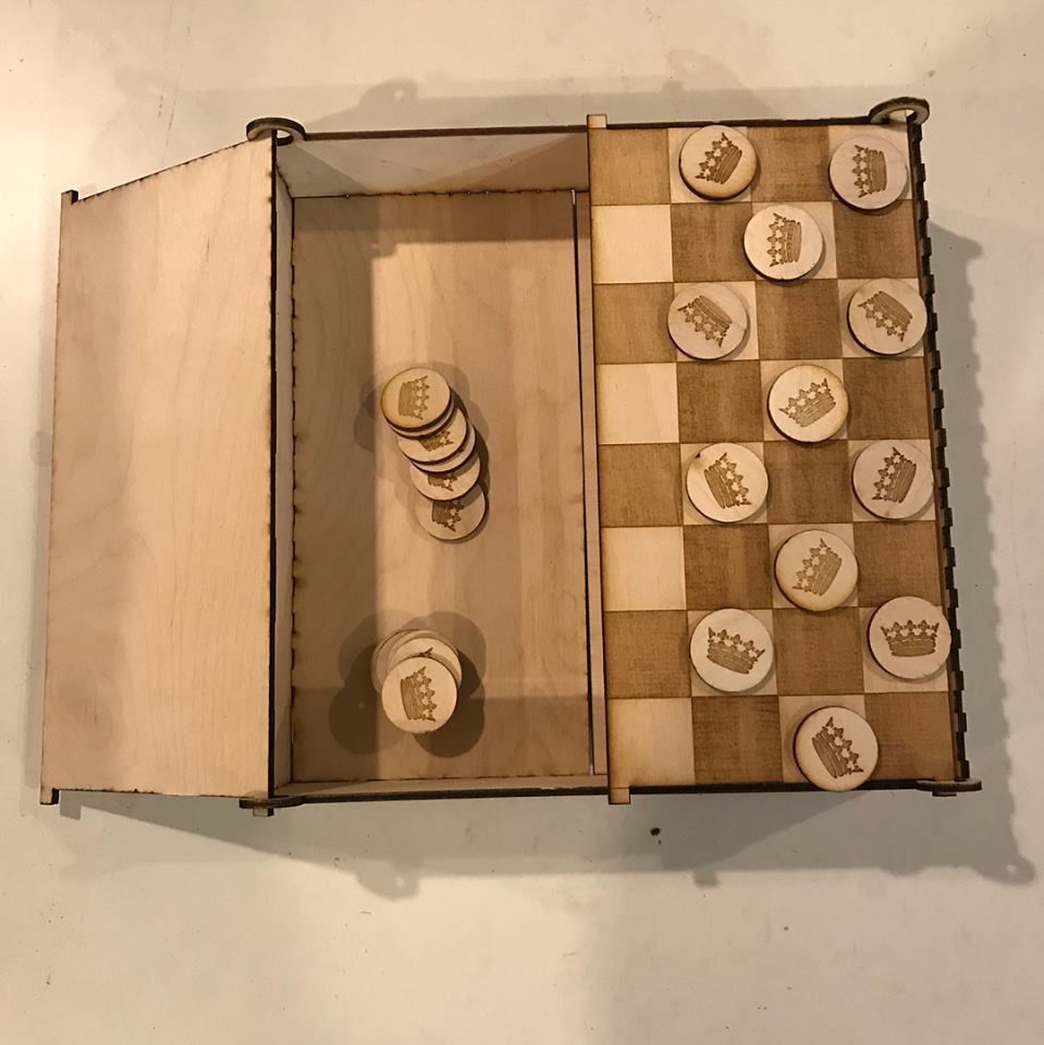 Laser Cut Checkers Game 3mm Free Vector cdr Download - 3axis.co