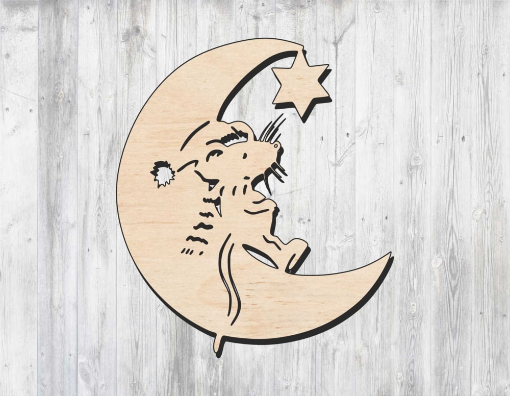 Laser Cut Engrave Mouse On The Moon Free Vector cdr Download - 3axis.co