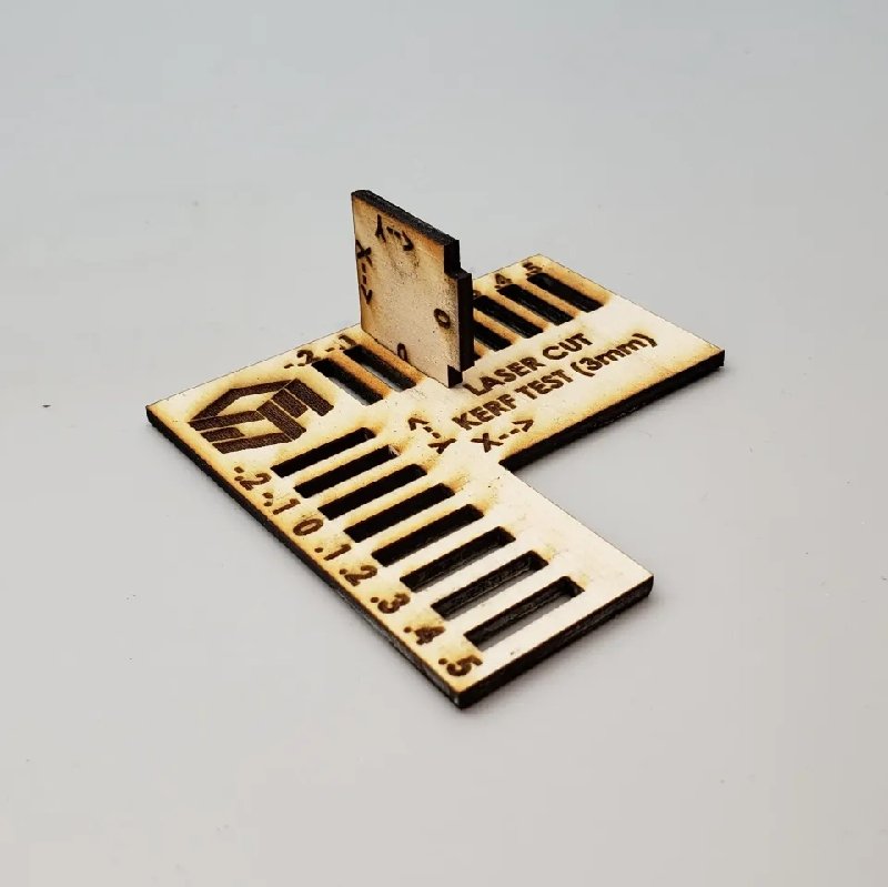 Laser Cut Kerf Test Slot And Tab Clearance Test 3mm Free Vector ...