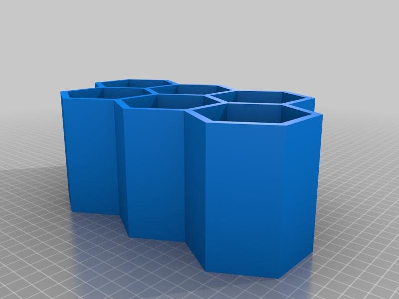 Hexagonal Honeycomb Organizer 3D Printer Model Download Free STL File ...