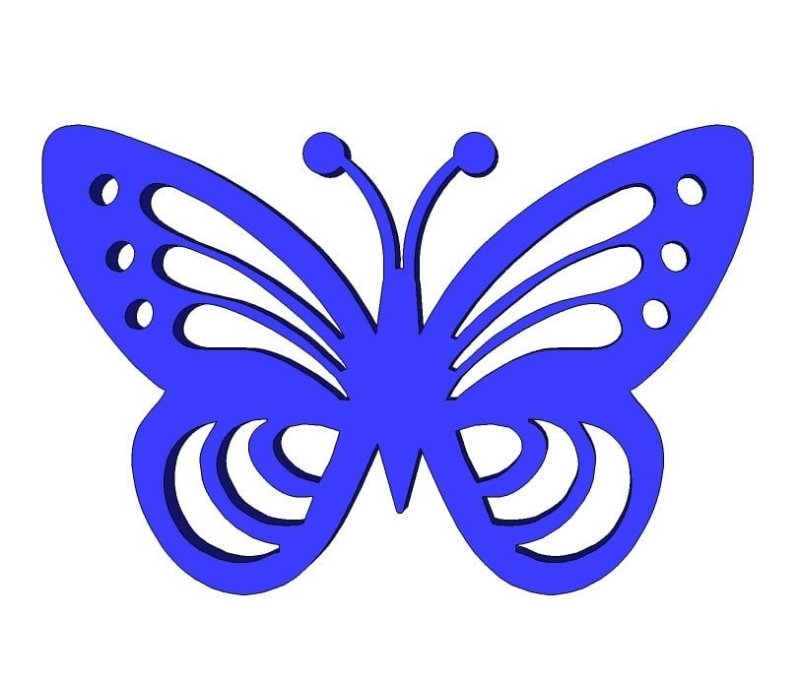 Butterfly 22 3D Printer Model Download Free STL File - 3axis.co