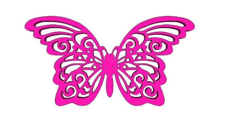Butterfly # 58 3D Printer Model Download Free STL File - 3axis.co