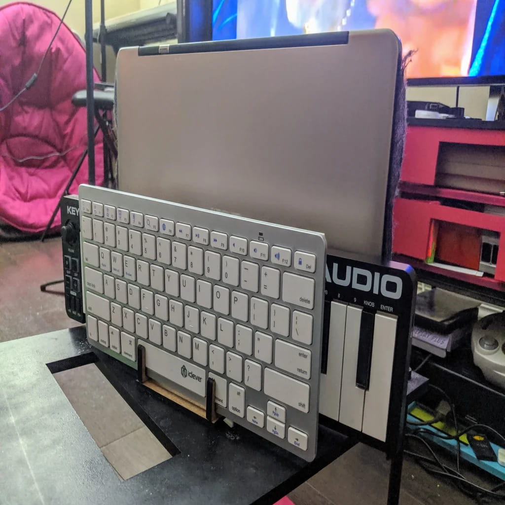 Laser Cut Laptop Tablet Phone Keyboard Stand 3mm Free Vector cdr ...