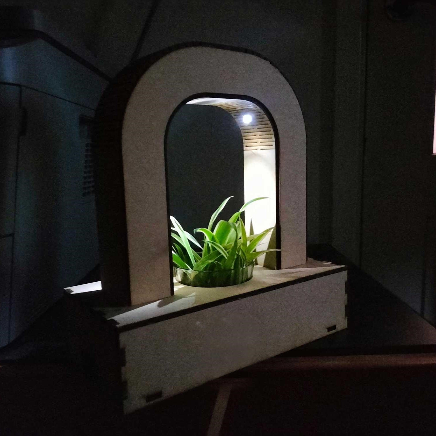 Laser Cut Wooden Plant Spotlight DXF File Free Download - 3axis.co